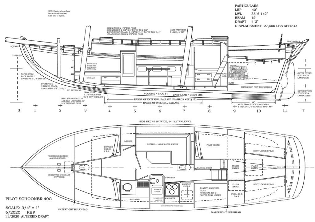 Pilot Schooner 40 - Parker Marine Enterprises