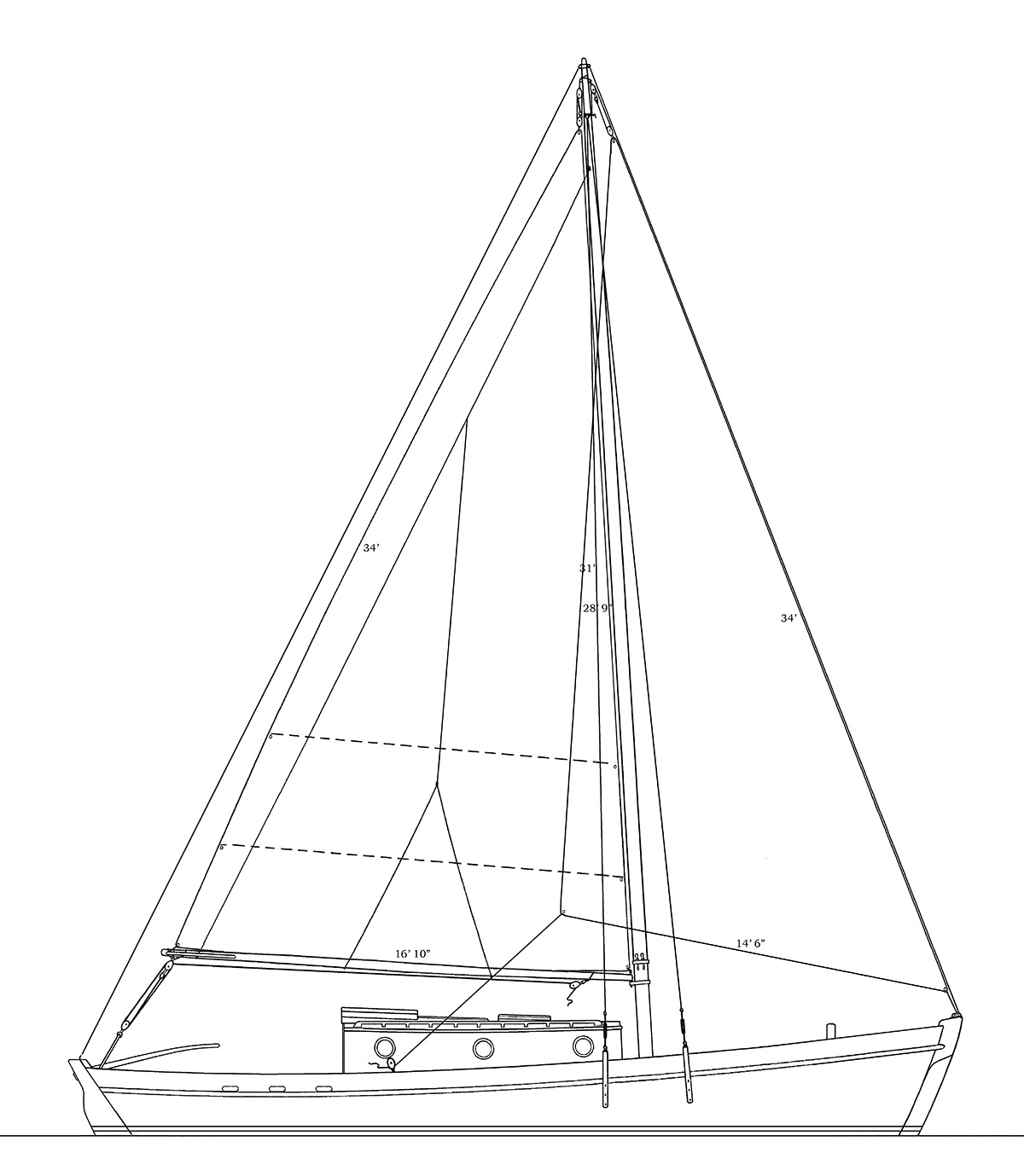 Abaco 33 - Full-Keel Cruising Sloop - Parker Marine Enterprises