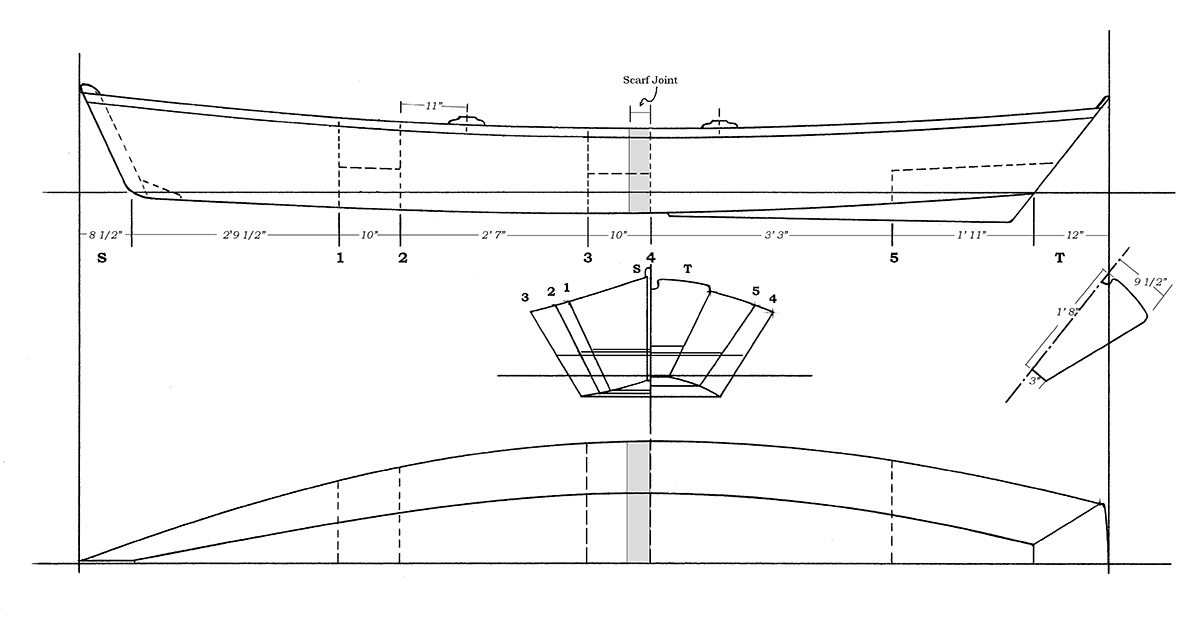 Dory 14 - Full Size Patterns - Parker Marine Enterprises