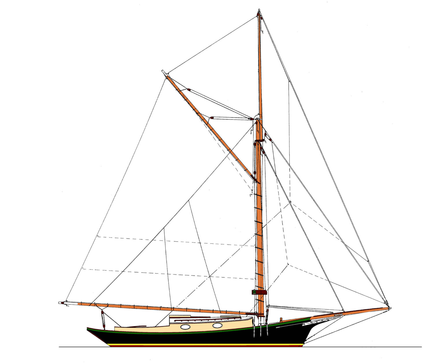 Friendship Sloop 34 Study Plans - Parker Marine Enterprises