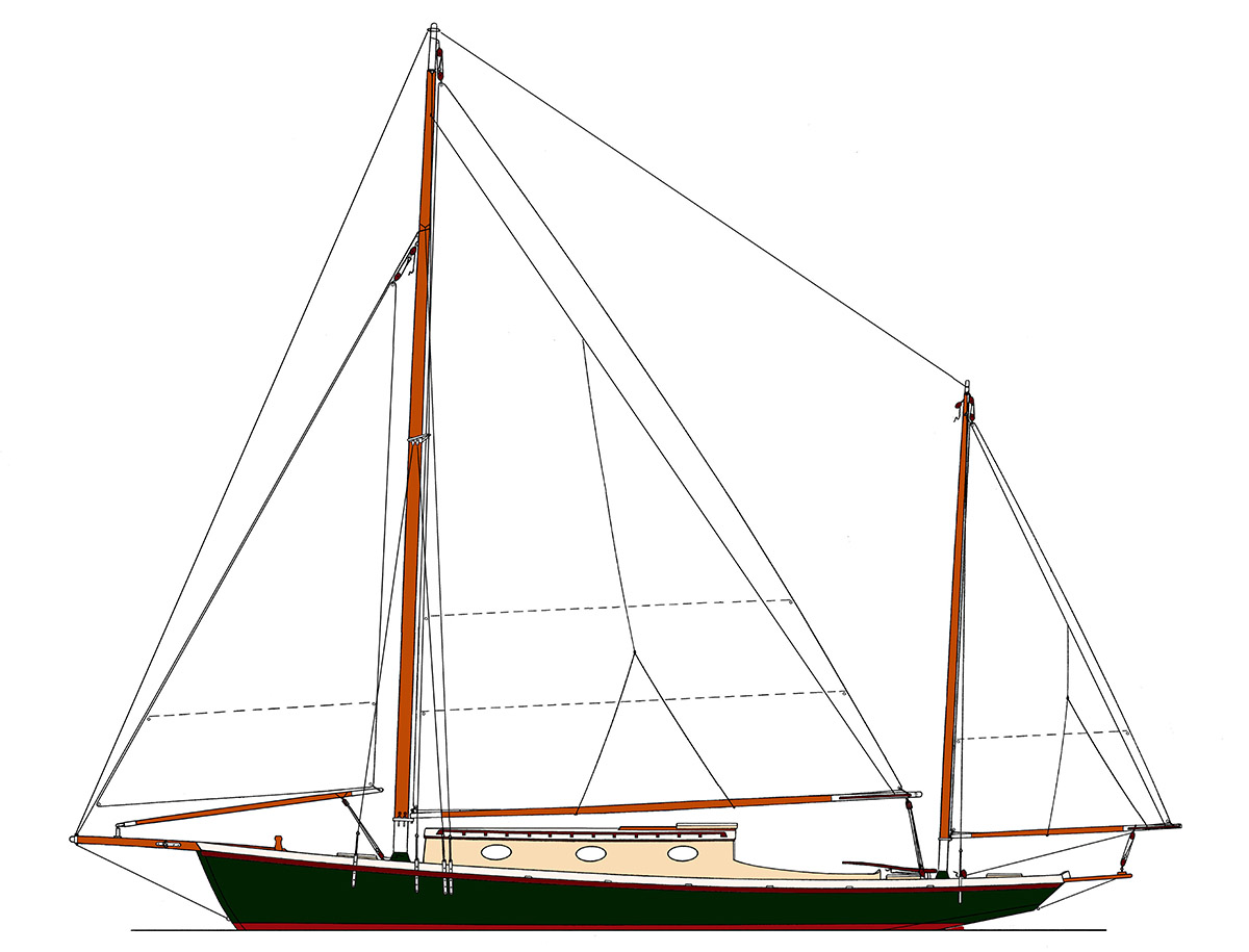 THOMAS CLAPHAM AND THE ROSLYN YAWL - Parker Marine Enterprises