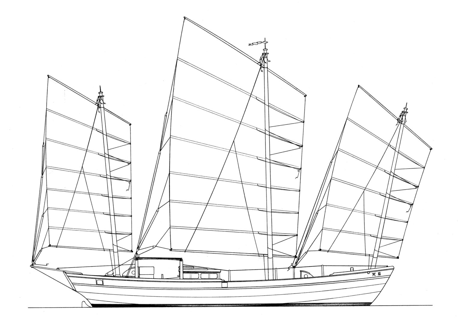 THE LORCHA 50 T'IEN HOU - Parker Marine Enterprises